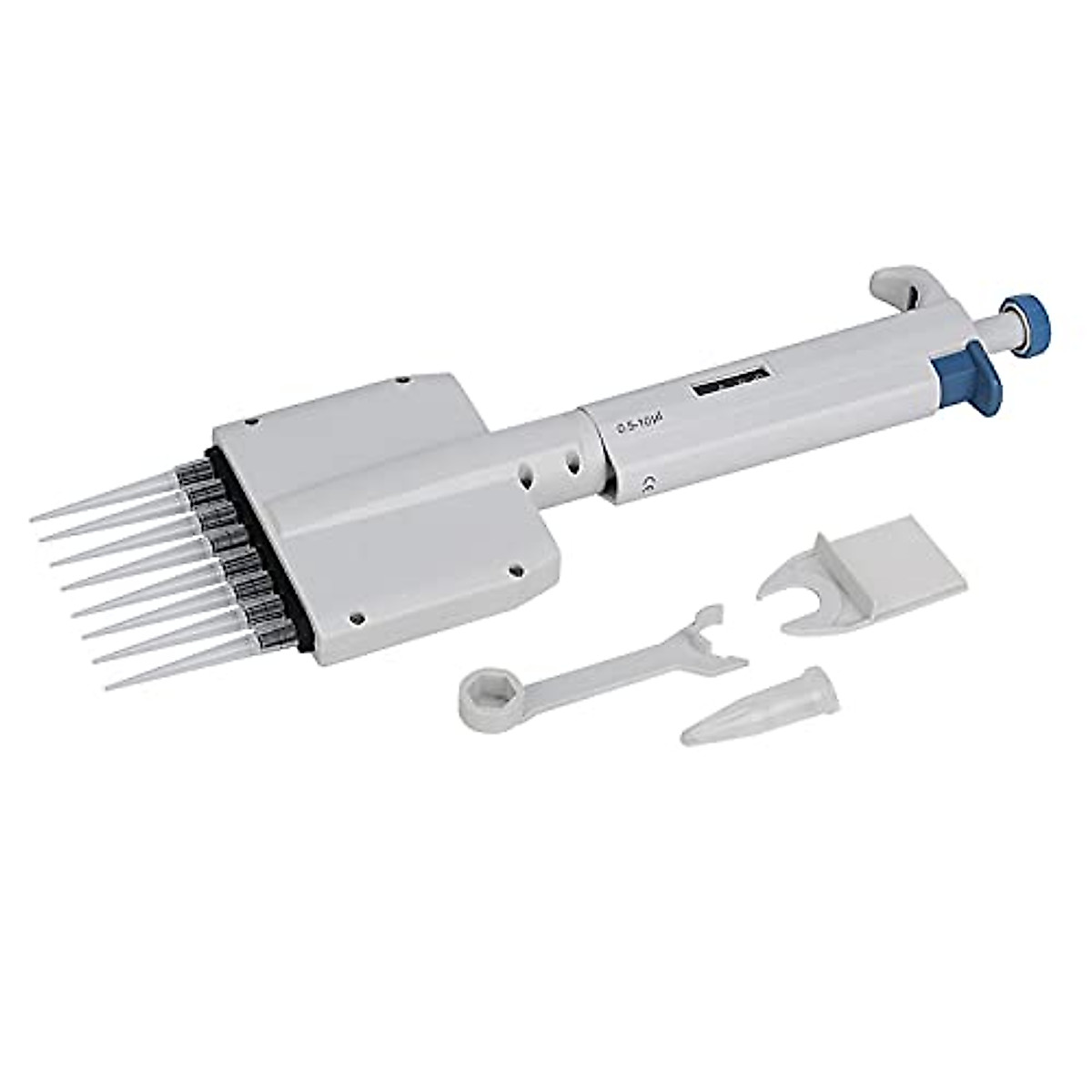 8-Channel Multichannel Pipett Adjustable Pipettor Micro Pipette Multichannel Pipette 0.5-10μl