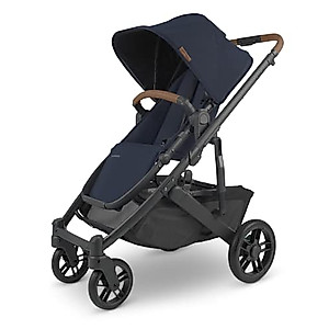 Cruz V2 Stroller - NOA (Navy/Carbon/Saddle Leather) + MESA V2 Infant Car Seat - Jake (Charcoal)