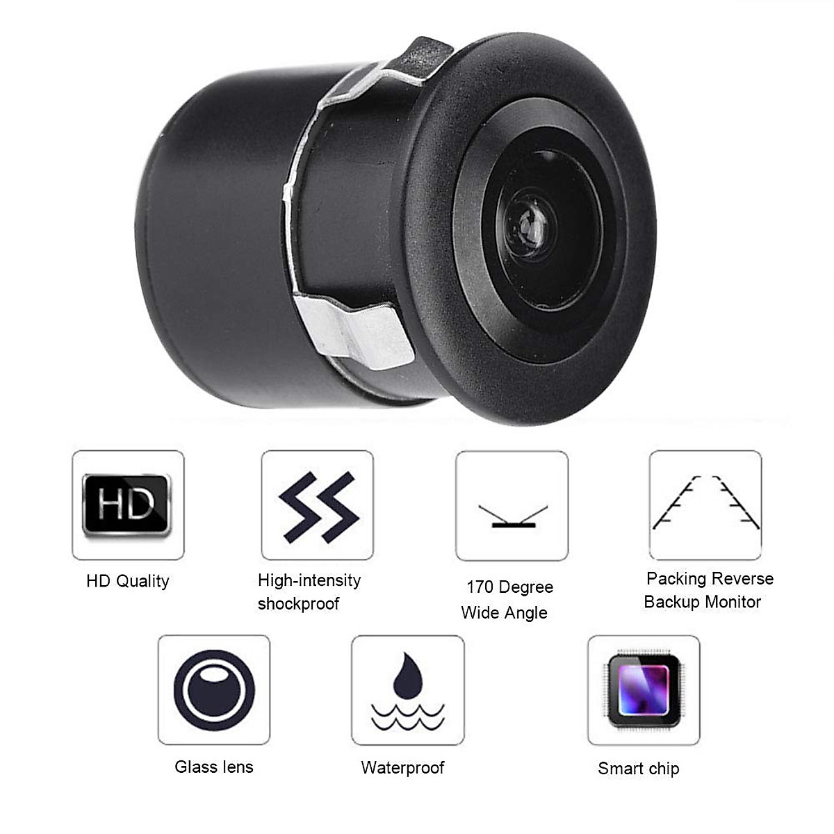 Mini CCTV Camera,170 Degree Wide Angle CCD Wired Waterproof Mini Color CCTV Camera PAL,CCTV Camera, 2MP CCTV Camera HD Camera with 3.7mm Lens for Home Security Camera System