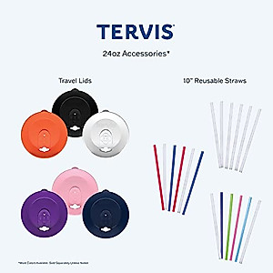 Tervis Yao Cheng - Scribbles In Blue Made in USA Double Walled Insulated Tumbler Travel Cup Keeps Drinks Cold & Hot, 24oz, Classic