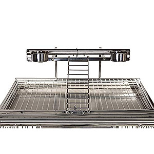 Prevue Pet Products Large Stainless Steel Play Top Bird Cage, Rust Resistant Metal Cage for Birds with Rooftop Ladder and Playtop