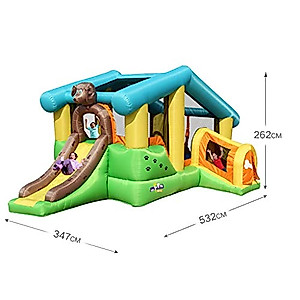 Inflatables Bouncy Castles Inflatable Castle Children's Toy Playground Children's Slides Large Outdoor Bouncing Bed Home Castle Toys