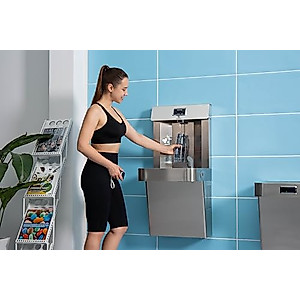 Avalon Wall Mounted Water Fountain with Bottle Filling Station, High Capacity Cooling, Sensor Dispensing, Self Cleaning, Digital Bottle Counter Display, Dual Filtration, ADA Compliant