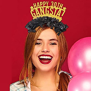 Happy 30th Birthday Party Tiara - Adult Theme Party Hat,Funny Thirty Birthday Gift for her,Milestone Birthda,Party Decor for 30