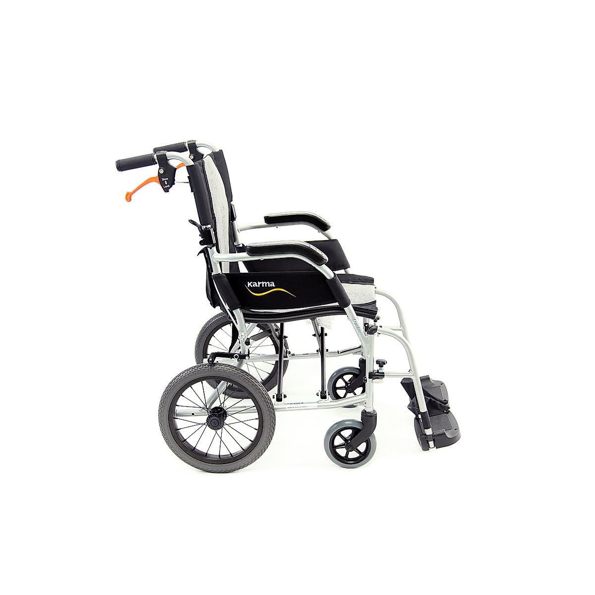 Karman Healthcare S-2512 Ergo Flight Transport Ultra Lightweight Wheelchair Luxury Seat, 18"