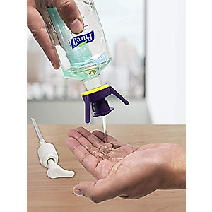 Flip-It! Universal Bottle Emptying Kit - Flip Bottle Upside Down To Get Every Drop Out of Lotions, Shampoos, Conditioners and Kitchen Condiments (2 FULL KITS, Bright Color Edition)