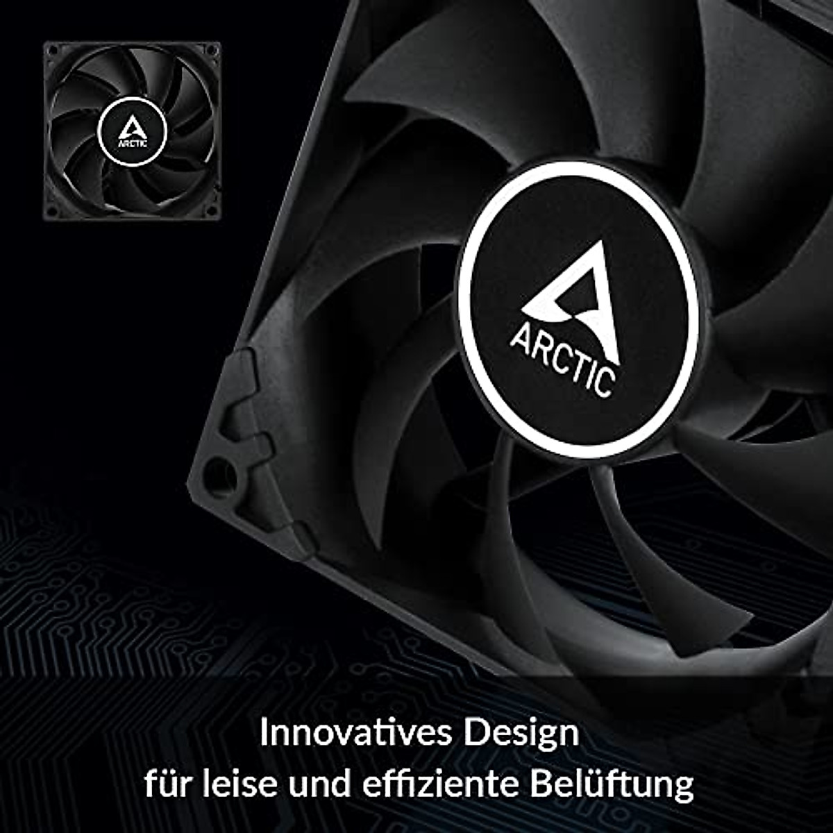 ARCTIC F8 PWM PST - 80 mm PWM PST Case Fan with PWM Sharing Technology (PST), Quiet Motor, Computer, Fan Speed: 300-2000 RPM - Black