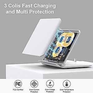 2 in 1 Wireless Charging Station, Charging for Samsung S23 Ultra/S22/Note20/Galaxy Buds2 Pro/2/Live