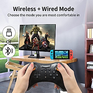 DOBE FOMIS ELECTRONICS Switch Controller, Wireless Pro Controller Gamepad Compatible with Switch Support Screenshot and Vibration Functions