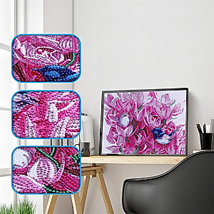 HAPPIShare Diamond Painting Kits for Adults – 5D DIY Diamond Number Kits with Full Drill – Crystal Rhinestone Diamond Embroidery Paintings Great for Home, Office, Wall Deco