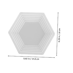 1pc Epoxy Mold Silcone Molds Ladder Tray Molds for Resin Silicone Coasters Resin Tray Soap Dish Handmade Craft Mould White Silica Gel Manual Resin Bowl Ornament Tray