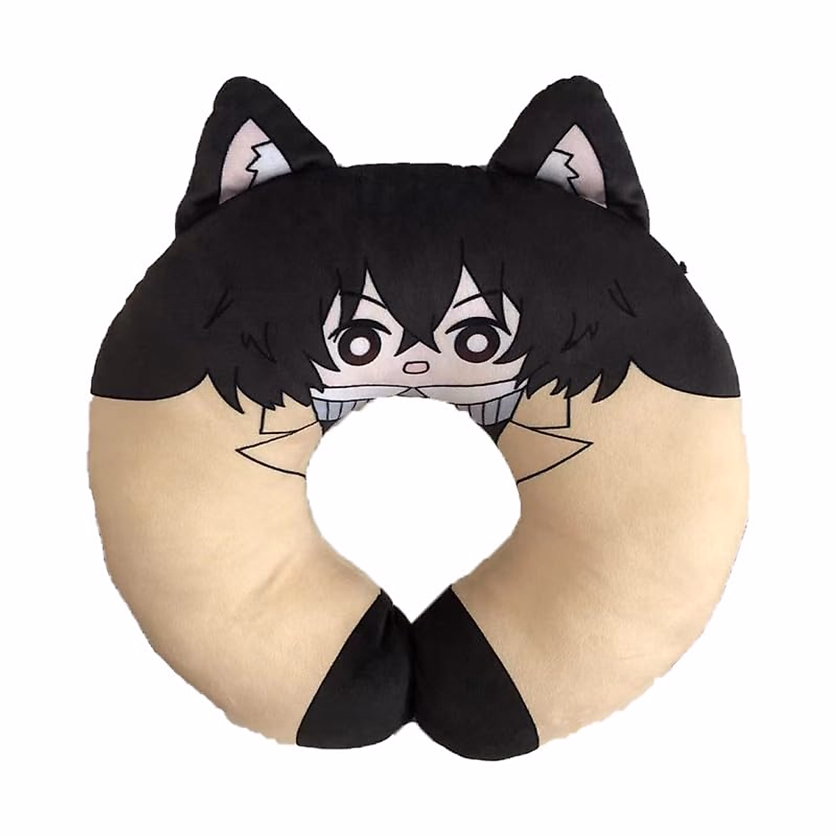 Kejodiy Dazai Plush U-Shaped Pillow Anime Plush Animal Soft Figure BSD Toys Cushions Pillows Gifts 11.8 Inches