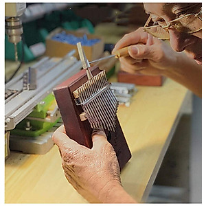 Kalimba Thumb Piano 17 Keys, Portable Mbira Finger Piano Gifts for Kids and Adults Beginners with Tune Hammer and Study Instruction (Black)