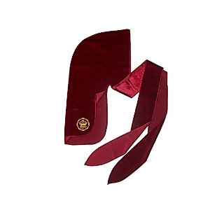 KISS RED Bow Wow Power Wave Velvet Luxe Durag (Burgundy)
