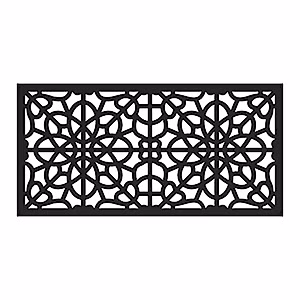 Barrette Outdoor Living 73030565 Fretwork Decorative Screen Panel, Black