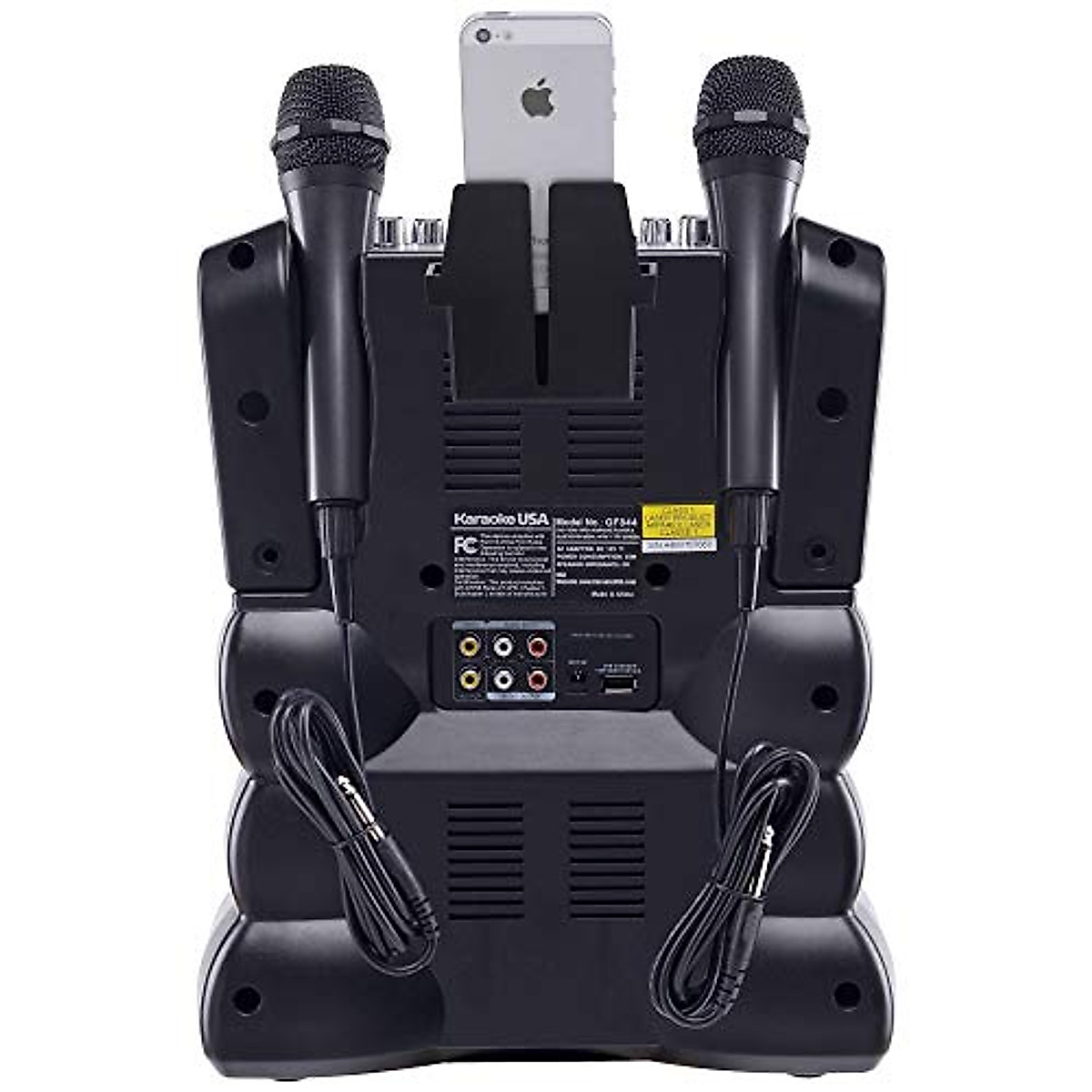 Karaoke USA Karaoke System - Portable, Black (GF844)