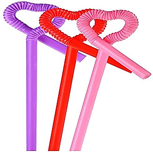 ACOMOO100 colorful super long flexible party drink disposable straws