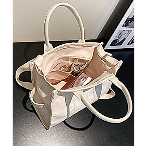 Tote Bag for Women, Travel Canvas Tote Bags for Women, Fashion Crossbody Bags Handbag Bag Casual Large Capacity for Office, Travel, School - BlueBlack