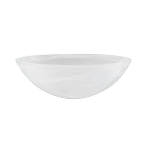 Fixture Glass Shade.alabaster Finish.3-1/2" Height X 9-7/8" Diameter White Modern Contemporary