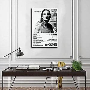 BAWEE Poster Reputation Swift Canvas Poster Wall Art Decor Print Picture Paintings for Living Room Bedroom Decoration Unframe: 12x18inch(30x45cm)