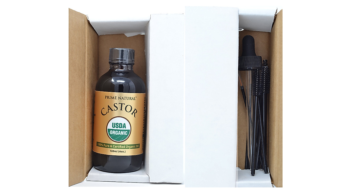 PRIME NATURAL Organic Castor Oil - USDA Certified