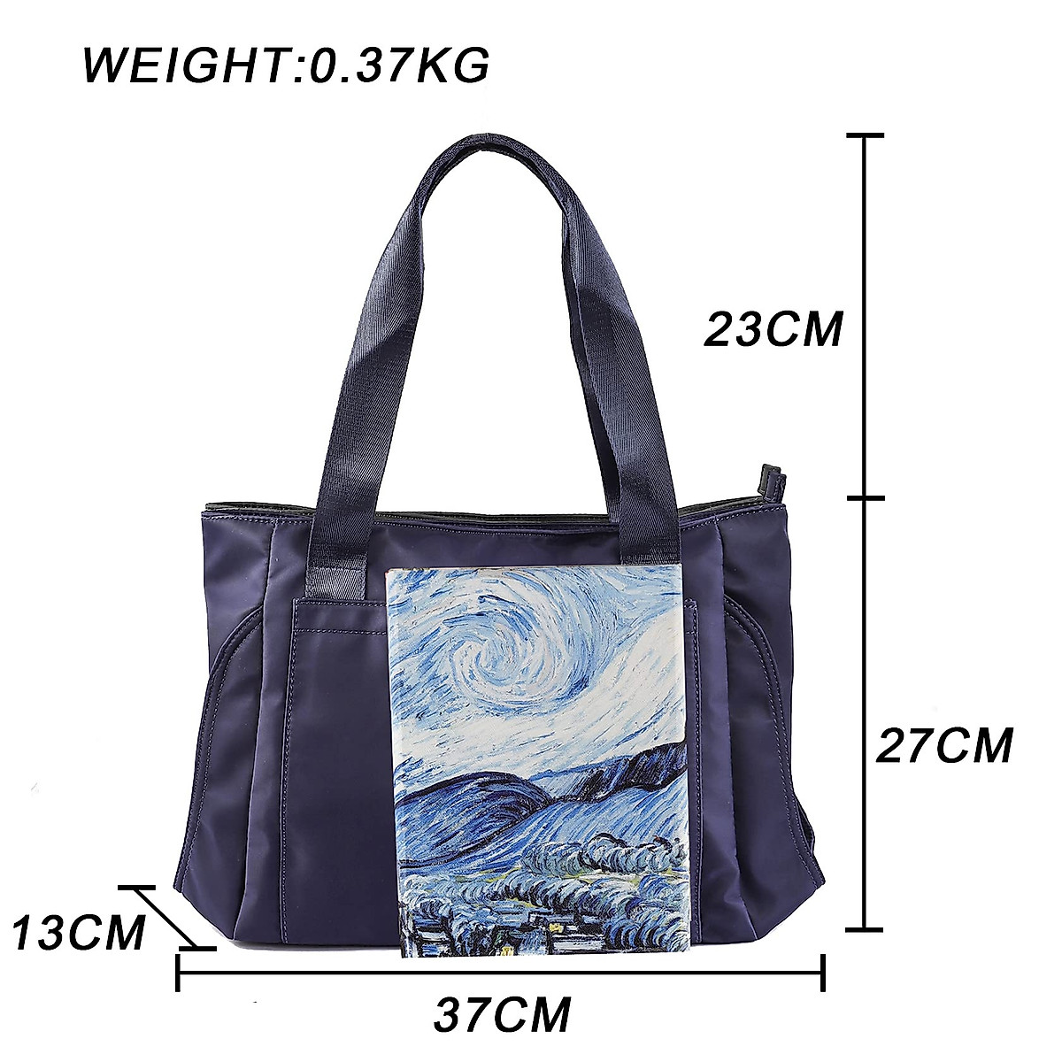 JJDreams Tote Bag Casual Shoulder Bag Top Handle Handbag Daily Travel Bag For Women，Blue