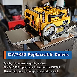 13 inch Planer Blades for Dewalt DW735 Electric Planer Knives DW735X Wood Planer Cutter with 24 Pcs Screws Replace DW7352 Blade Knife -3 Pack