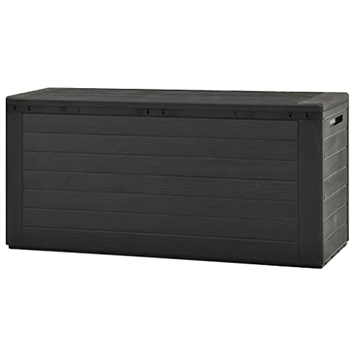 FIRBNUS Patio Storage Box Anthracite 45.7"x17.3"x21.7" PP Storage Chest Durable Materials Toolbox Both Indoor and Outdoor Use Garden Pool Box Storing Away Cushions Pillows Blankets Toys