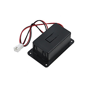 Geesatis 1 pcs 9V Battery Box Case Holder Guitar Plastic 2-Pin Black Pickup Battery for Guitar Bass Pickup Replacement Tool, No Terminal
