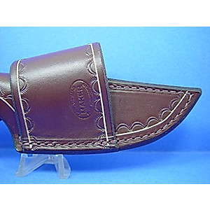 Custom Cross Draw Leather Knife Sheath for Schrade Old-timer sharp Finger Style Knife Number 15 20t.