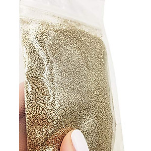 Extra Fine Biodegradable Glitter for Body Decoration, Cosmetics, Crafts, DIY Projects. Made from Plant Cellulose, Earth Friendly (1/4 Ounce, Bronze)
