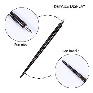 TEHAUX 1 Set acrylic dip pen Glass desktop resin calligraphy pen dip pen student wood calligraphy pen penholder acrylic pen pen set calligraphy drawing pen comics english calligraphy pen