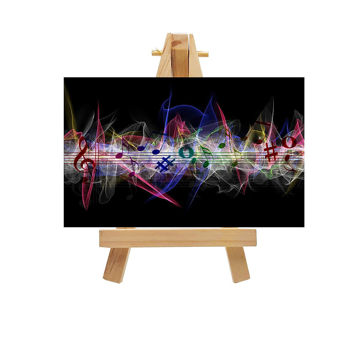 XYSMZM 10 Pcs 5 Inch Mini Wood Display Easel for Displaying Small Canvases, Photos