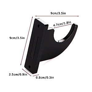 Lightsaber Holder Wall Mount, Wall-Mounted Lightsaber Rack Acrylic Lightsaber Wall Hanger for Display Light Saber Sword(Black)