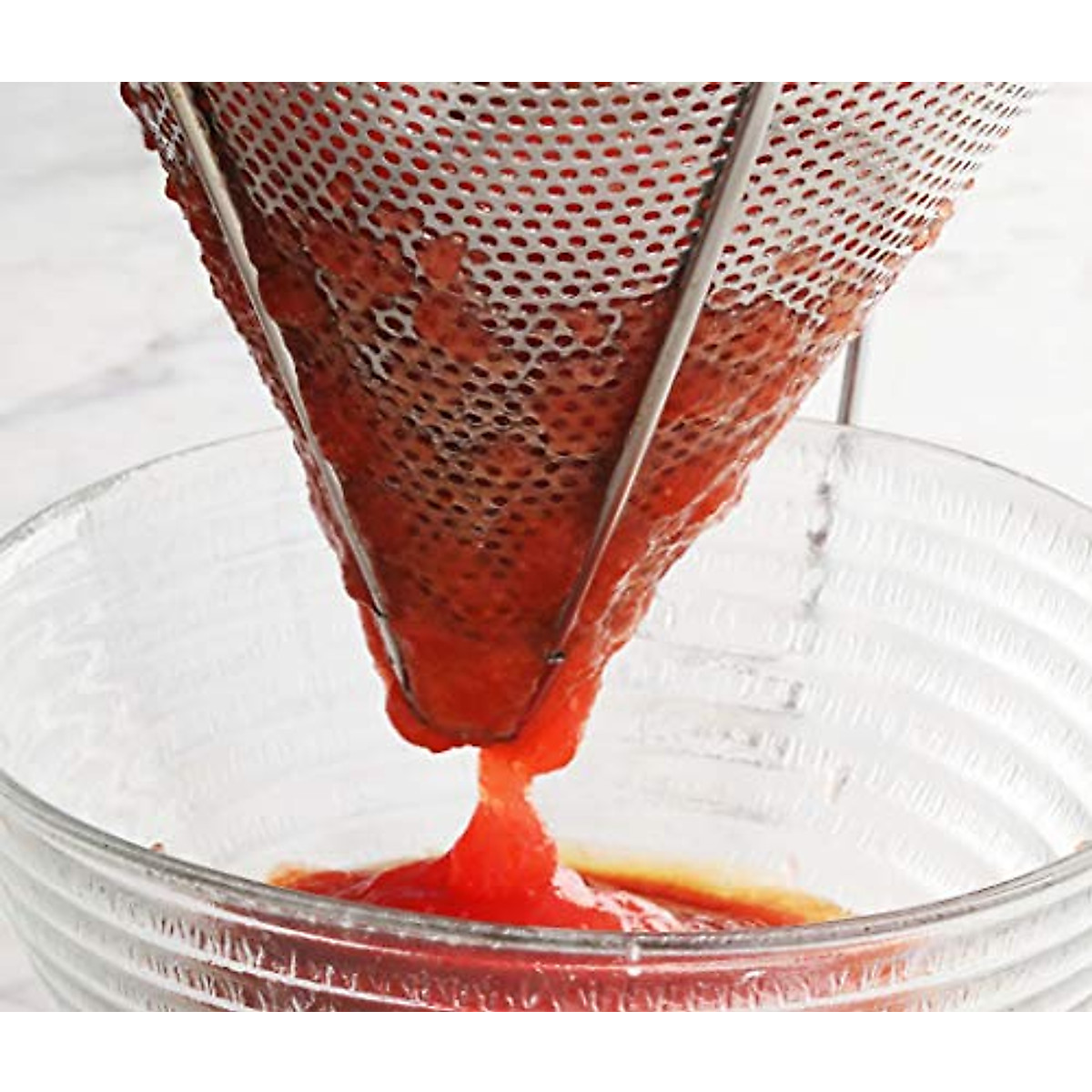 New Star Foodservice 42566 3-Piece Stainless Steel China Cap Strainer Set