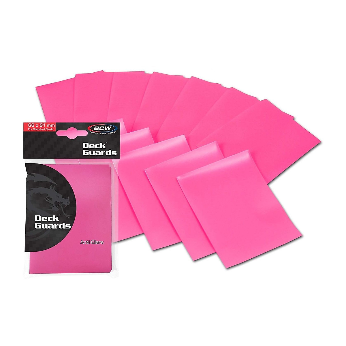 BCW Double Matte Deck Guard Color Combo Pack - 250 Count 5 Color Combo Double Matte Premium Deck Guard Card Sleeves for Trading Cards, Collectable Gaming Cards, MTG cards, L5R, TCG, Basketball, Rugby