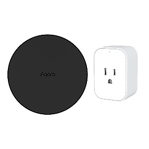 Aqara Smart Plug Plus Aqara Hub M2, Zigbee, with Energy Monitoring, Overload Protection, Scheduling and Voice Control, Compatible with Alexa, Google Assistant, IFTTT, and Apple HomeKit Compatible