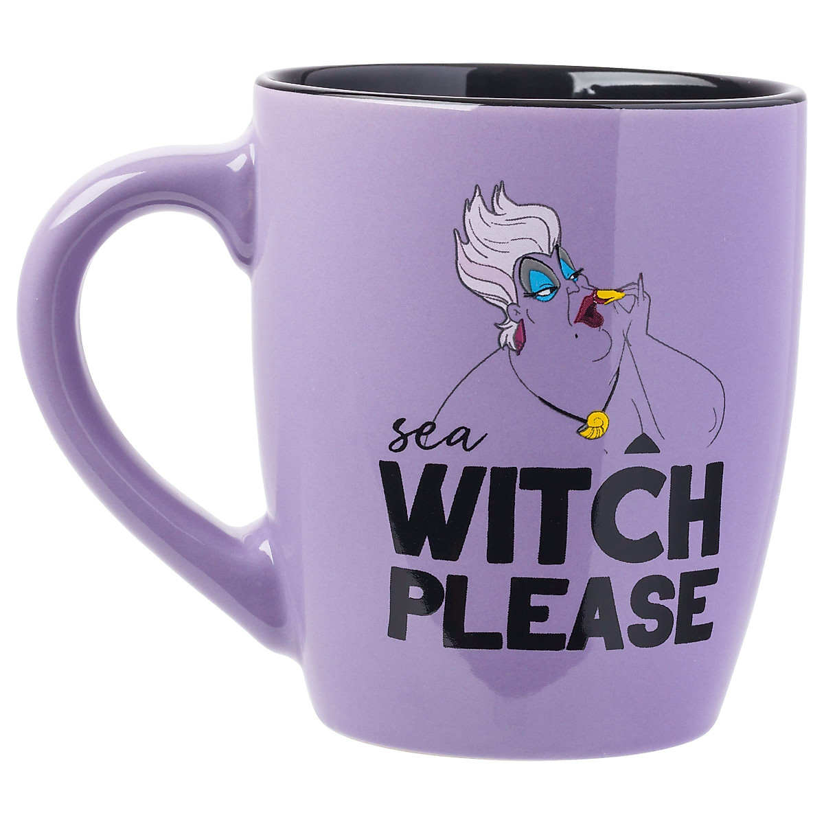 Silver Buffalo Disney Villains Ursula Sea Witch Please Jumbo Curved Ceramic Mug, 25 Ounces