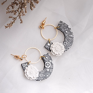 3pcs Silk Screen Stencils for Polymer Clay, 5.9×3.54 inch Polymer Clay Silk Screen Stencils Reusable Silkscreen Print Kit Polymer Clay Silk Screen Stencils for DIY Polymer Clay