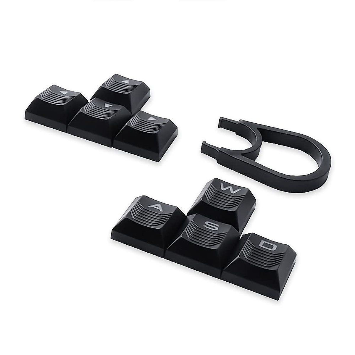 HUYUN Texture Tactility Backlit Keycaps Replacement for Cherry 2.0/5.0/6.0/9.0 Alienware AW510K/ikbc S200/K70 RGB MK.2 LP Low Profile Keyboard (Black)