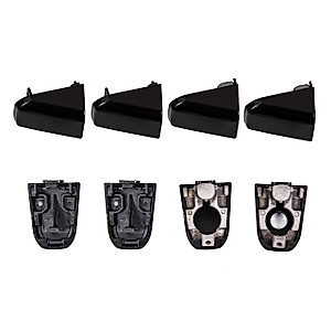 ECOTRIC 4Pcs Exterior Door Handles Replacement Compatible with 2014-2019 Chevy Silverado GMC Sierra Replacement for 22923605 23236150 22929464 22923599 84713668 22929412 Black