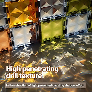 Jofarstep Magnetic Tiles 55 Pcs Set for Kids 3D Magnet Building Blocks Educational STEM Toys for Kids Preschool (55 PCS)