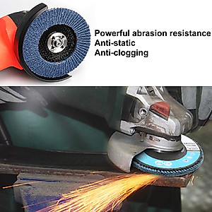 LotFancy Flap Discs 4 1/2 for Angle Grinder, 20PCS, Type 29, High Density Jumbo Sanding Disc Grinding Wheels, 40 60 80 120 Grit, Premium Zirconia Abrasive, 4.5" x 7/8"