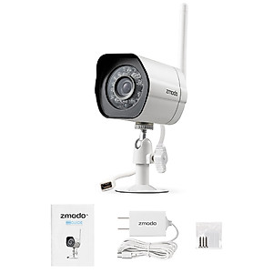 Zmodo 720P HD Smart Wireless Surveillance Camera WiFi Outdoor Security Camera - Cloud Service Available