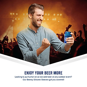 Silicone Sleeve Drink Can Cover - Insulated Can Sleeve - Novelty Disguise for Outdoor Events, Golf, Parties, Concerts,Tailgating - Hide a Drink To Look Like Soda, Fits 12 oz Cans