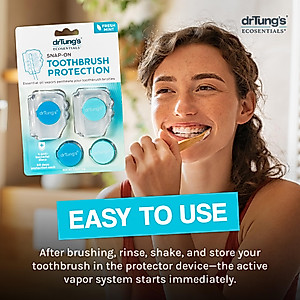 Dr. Tung's Snap-On Toothbrush Sanitizer 2 Count - Assorted Colors