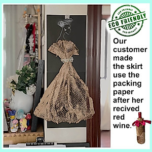 AlexHome Honeycomb Packing Paper,15" W x 200' L,Eco Friendly Biodegradable Bubble Cushioning Wrap,Honeycomb Wrapping Paper,Recyclable Cushioning Packing Material,Packing Paper Roll, Packing Supplies