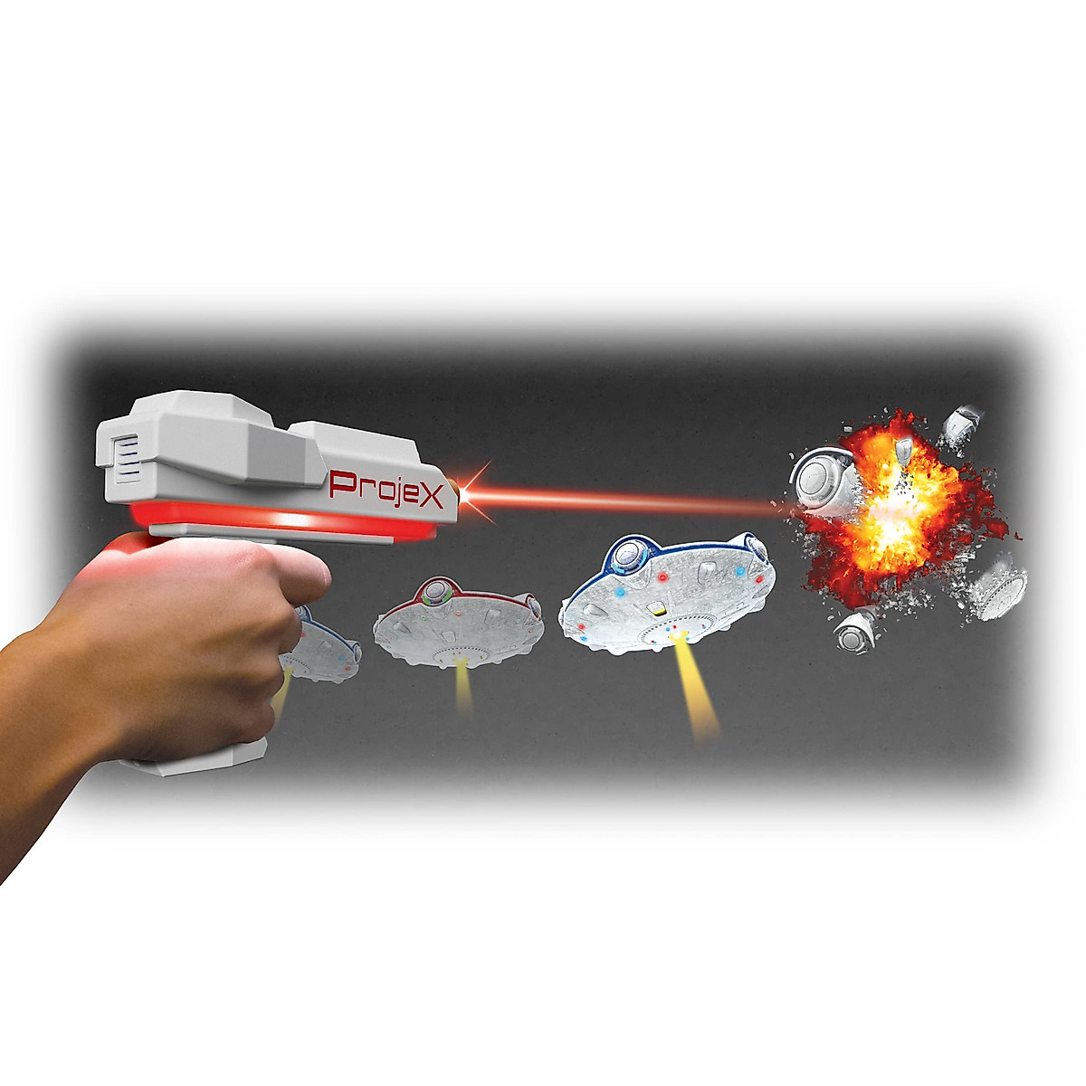 nsi International inc. Projex Projecting Arcade Game - Target Practise Game, Moving Targets, 3 Skill Levels, Party Toy