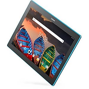 Lenovo Tab 10 Tablet, 10.1" HD Touchscreen, Qualcomm Quad-core Processor 1.30GHz, 1GB Memory, 16GB Storage, Wifi, Bluetooth, Webcam, Up to 10 hours battery life, Android 6.0 OS