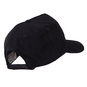 e4Hats.com Retired Military Large Embroidered Patch Cap - Black Army OSFM